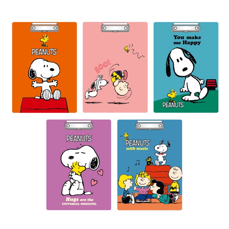 Peanuts Snoopy A4 Clip Board Hanging Hole Document Writing Drawing Menu ...