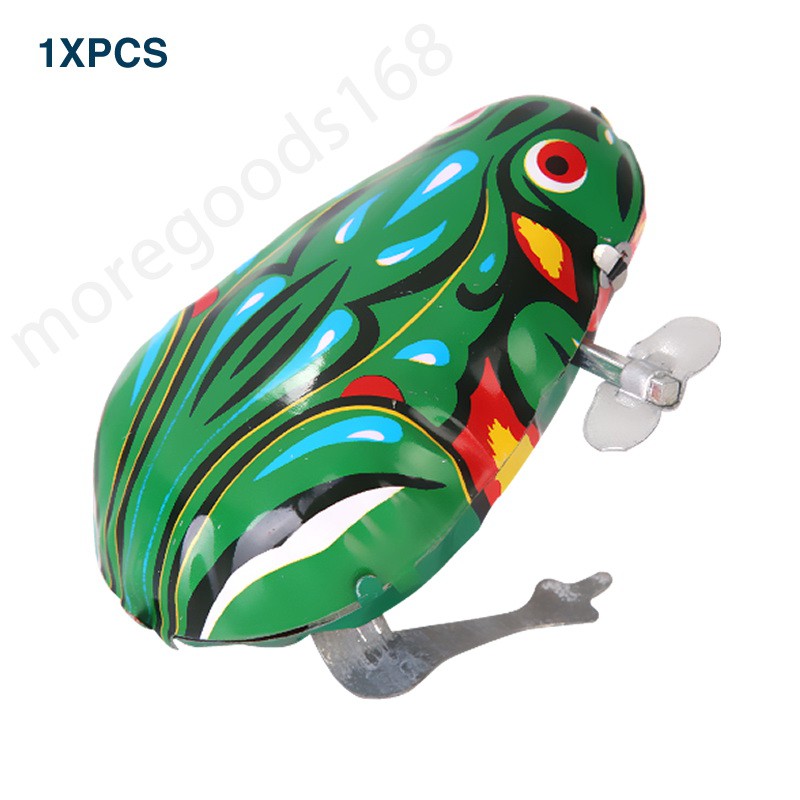 1pcs Wind-up Hopping Jumping Frog Clockwork Walking Toys For Kids ...