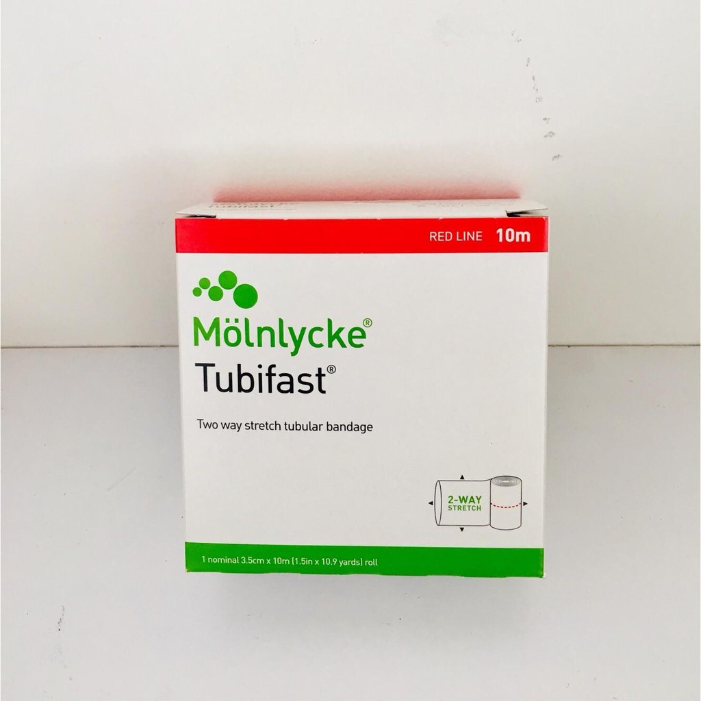 Molnlyncke Tubifast Two Way Stretch Tubular Bandage Roll x 10 meter Red ...