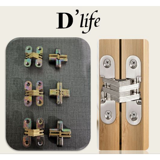 D'Life Cross Hinge 180 Degree Cabinet Furniture Folding Door Invisible ...