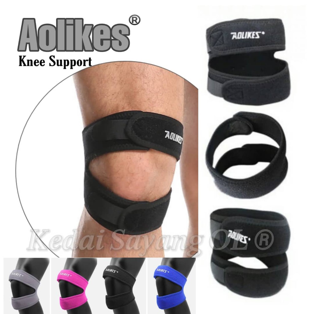 Aolikes Knee Guard Patella Pad Strap Support Brace Guard Belt Sport Gym ...