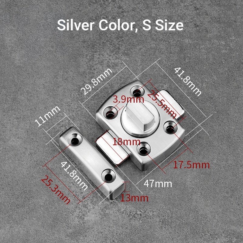 Rotate Bolt Gate Latch Latches Door Slide Lock Twist Safety Rotating ...