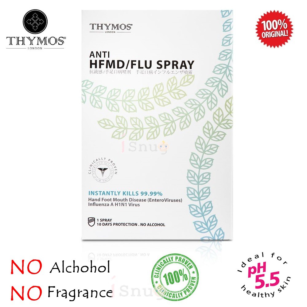 [READY STOCK] Thymos Anti HFMD/FLU Spray (Kills Hand Foot Mouth Viruses ...