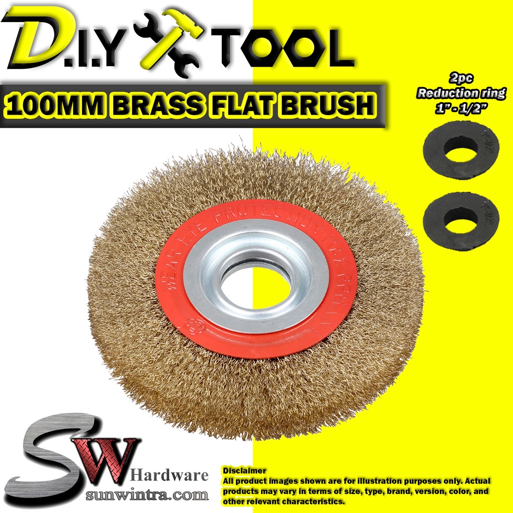 SW Hardware 100MM Flat Wire Brush Berus Kawat Rata | Shopee Malaysia