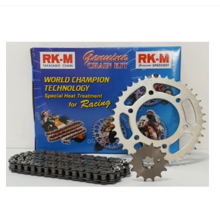 RKM WAVE125 / WAVE110 SPROCKET SET 420 14T / 36T 104L SPOCKET SPOKET ...