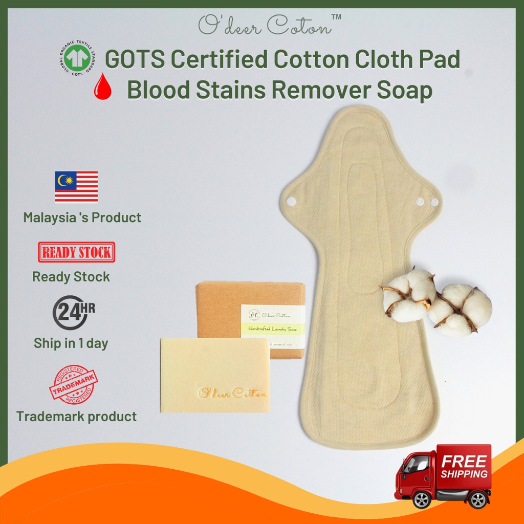 O'deer Coton - (PAX A) Organic Cotton Sanitary Pad 👩🏻 cloth pad ...