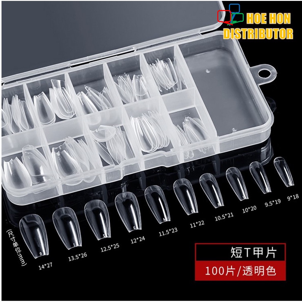 [Clear] Artificial Manicure Fake False Fashion Nail Art Sticker Patch ...