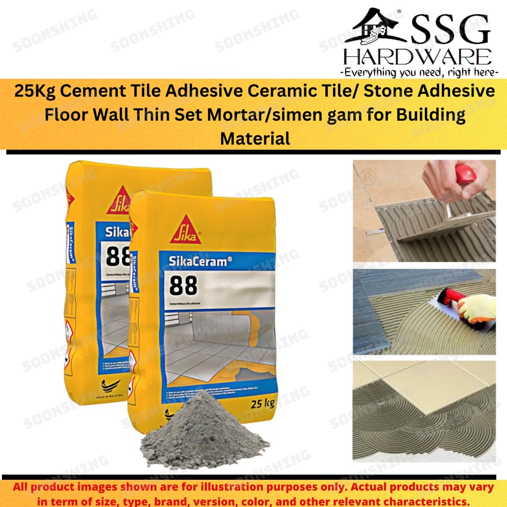 SSG400 25Kg Cement Tile Adhesive Ceramic Tile/ Stone Adhesive Floor ... SSG400 25Kg Cement Tile Adhesive Ceramic Tile/ Stone Adhesive Floor ...