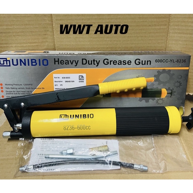 UNIBIO HEAVY DUTY GREASE PUMP GREASA GUN 600cc | Shopee Malaysia
