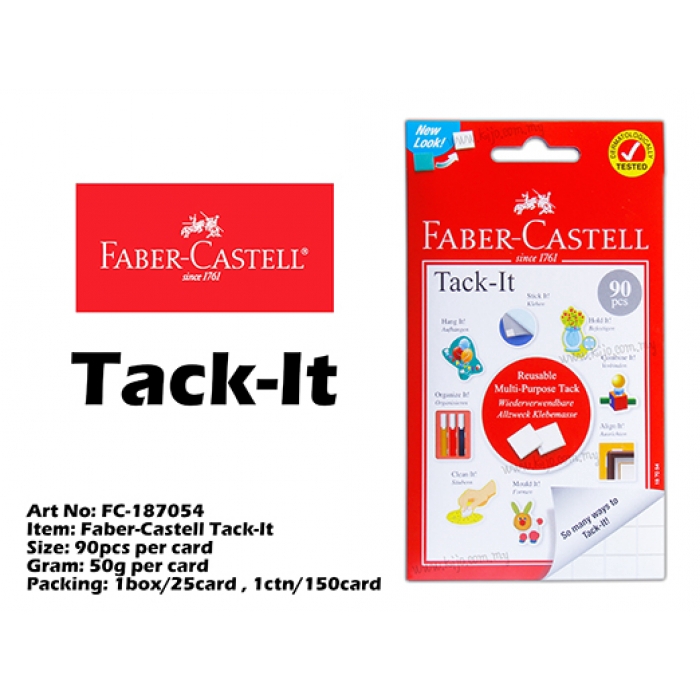 Faber Castell TACK-IT / Tack it / Reusable Self Adhesive (90pcs/Pack ...
