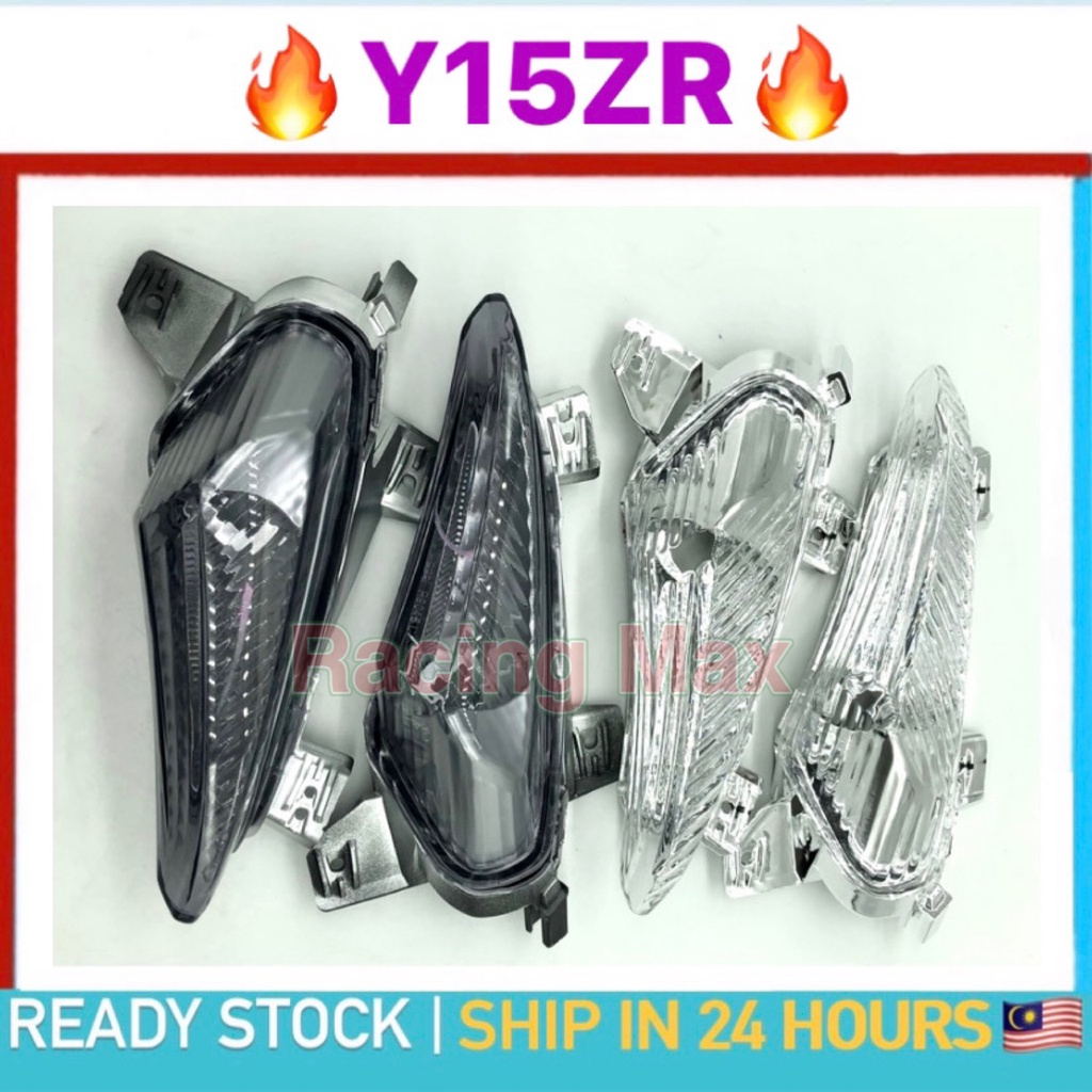 Front Signal Yamaha Y15 V1 V2 Exciter Y15ZR pnp smoke tinted black clear COMPLETE SET YSUKU Y15Z ...