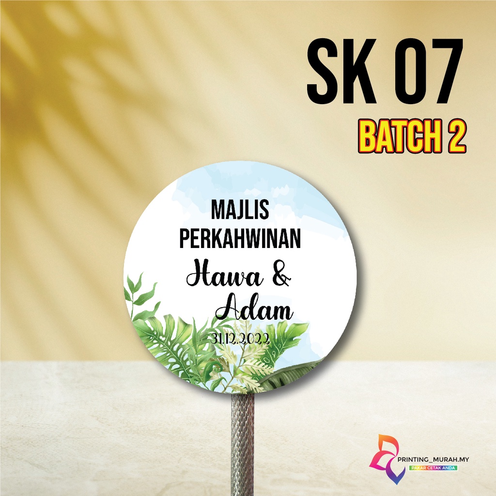 STICKER KAHWIN DOORGIFT LABEL STIKER MURAH | 3CM - 7CM |100pcs | STIKER ...