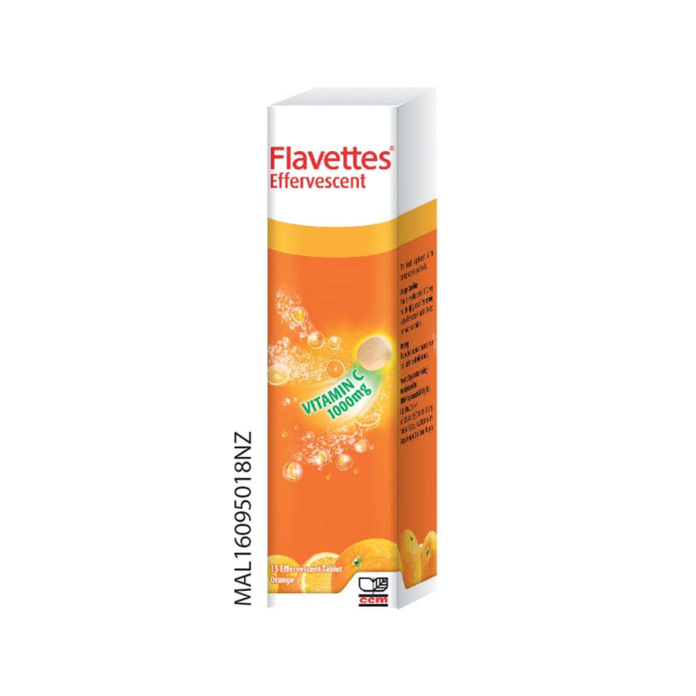 Flavettes Effervescent Vitamin C 1000mg - Orange (15s) WT1 | Shopee ...