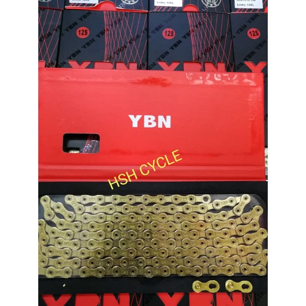 YBN 12 SPEED SEMI HOLLOW GOLD CHAIN ( MADE IN TAIWAN ) | Shopee Malaysia