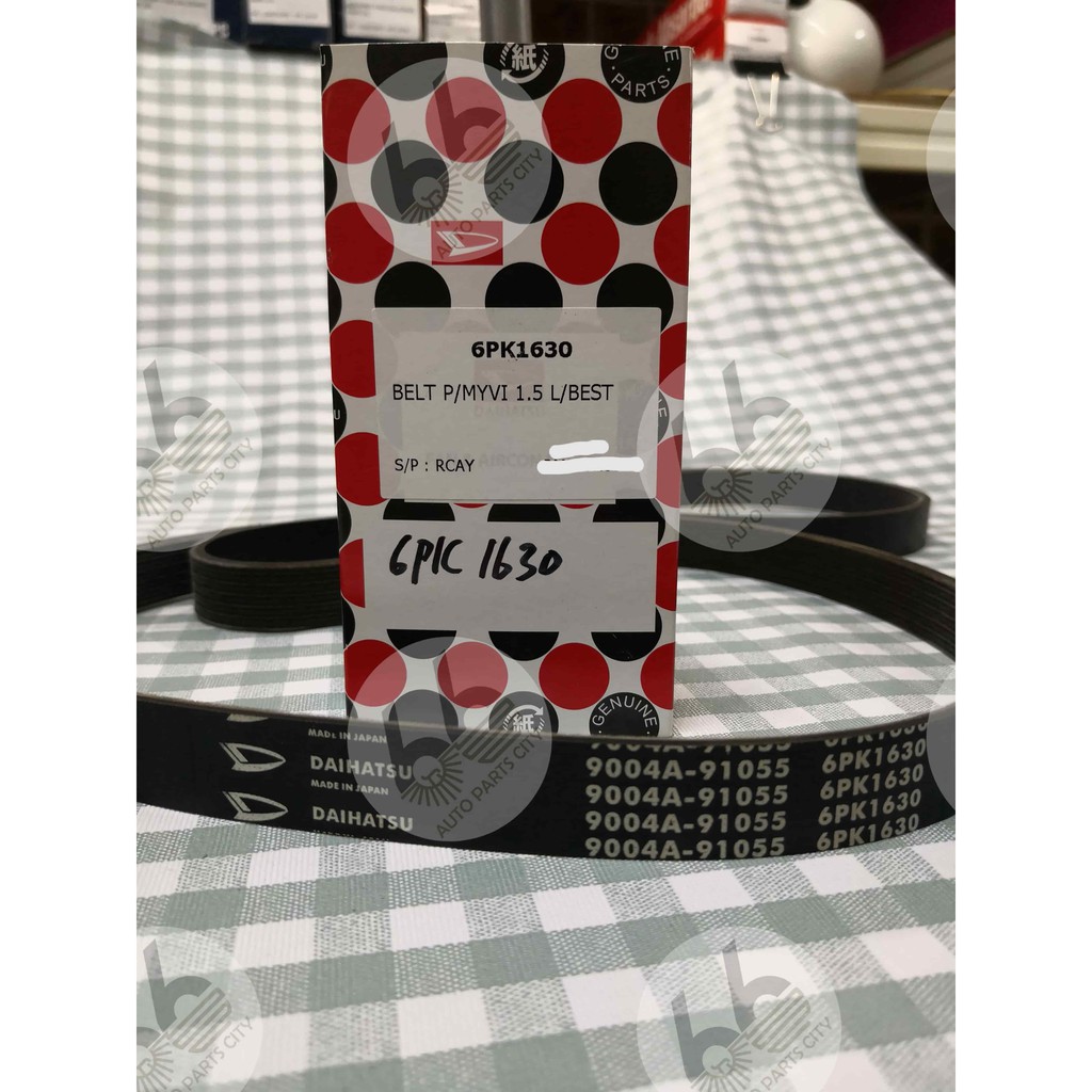 DAIHATSU ORIGINAL FAN BELT 6PK1630 PERODUA MYVI 1.5 LAGI BEST | Shopee ...