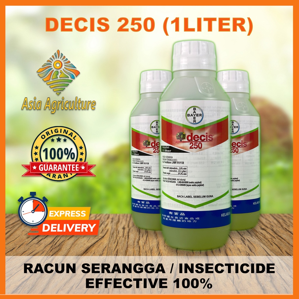 ASIA AGRICULTURE DECIS 250 DELTAMETHRIN RACUN SERANGGA INSECTICIDE ...