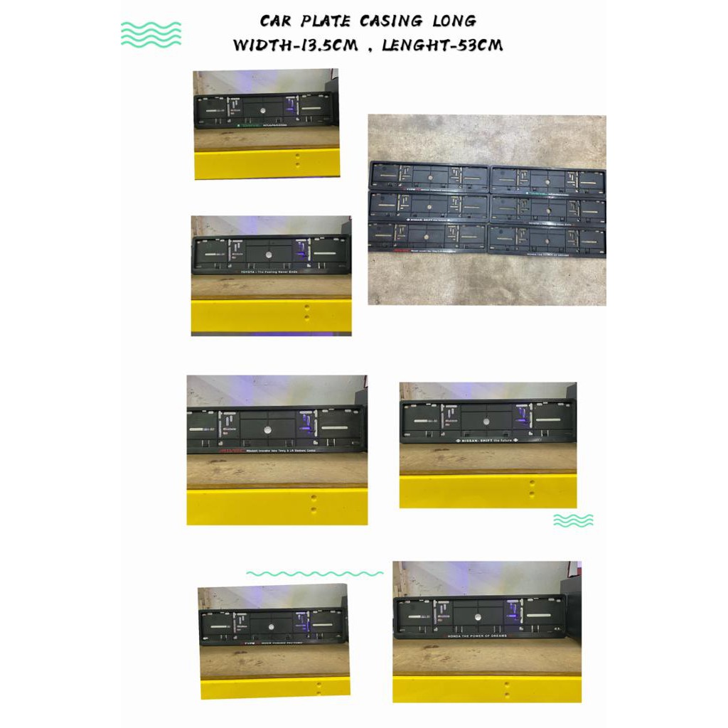 UNIVERSAL CAR LICENSE PLATE FRAME NUMBER PLATE FRAME HOLDER PLATE ...