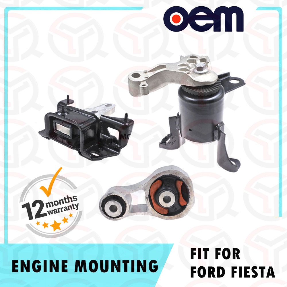FORD FIESTA 1.4/1.5/1.6 2008-2019 ENGINE MOUNTING SET (3 PIECE) (1 YEAR ...