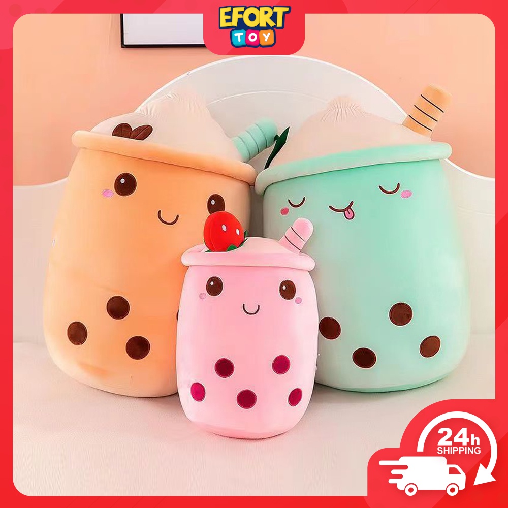 EFORT.TOYS Boba Doll Plush Toy Pillow Boba Birthday Gift Patung Boba ...