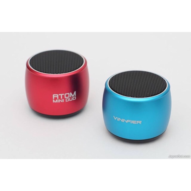 Vinnfier Atom Mini Dual Portable Speaker with Duo Wirelss Stereo ...