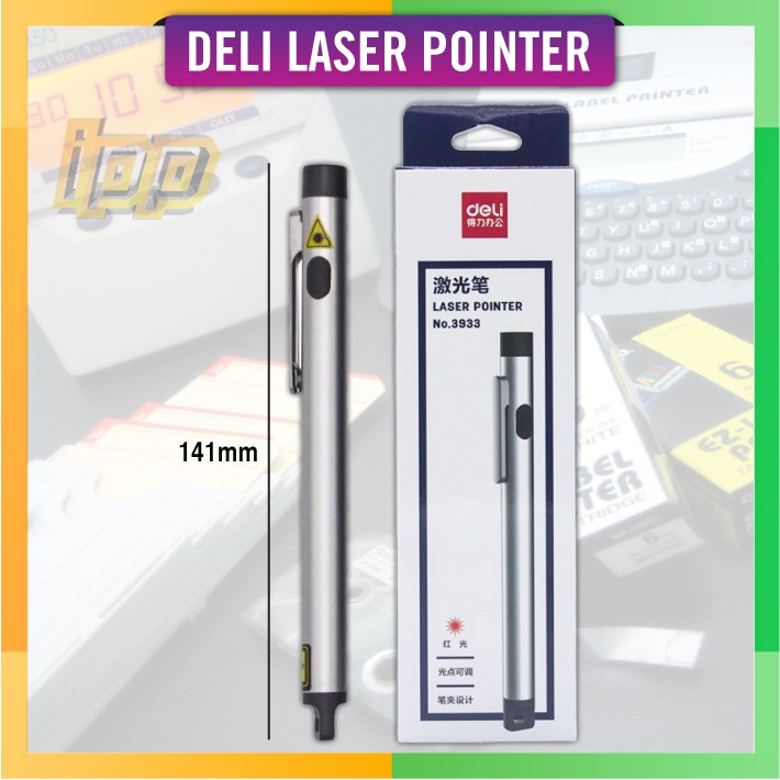 DELI RED LASER POINTER 3933 POWER HIGH LIGHT PEN (Battery Included ...