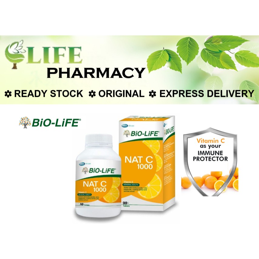 Bio-life/ biolife Nat C 1000mg Natural Vitamin C with Bioflavonoids ...