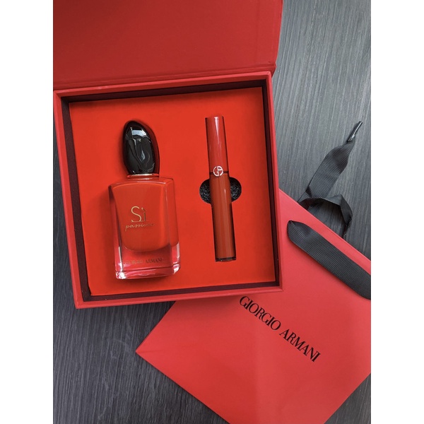 AUTHENTIC RED BOX SI PASSIONE + 405 PERFUME SET FOR WOMEN (WITH PAPER ...
