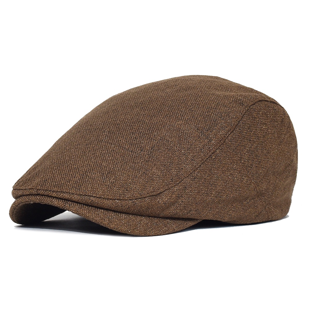 Breathable Plain Ivy Cap Outdoor Newsboy Cap Flat Hats Casual Duckbill ...