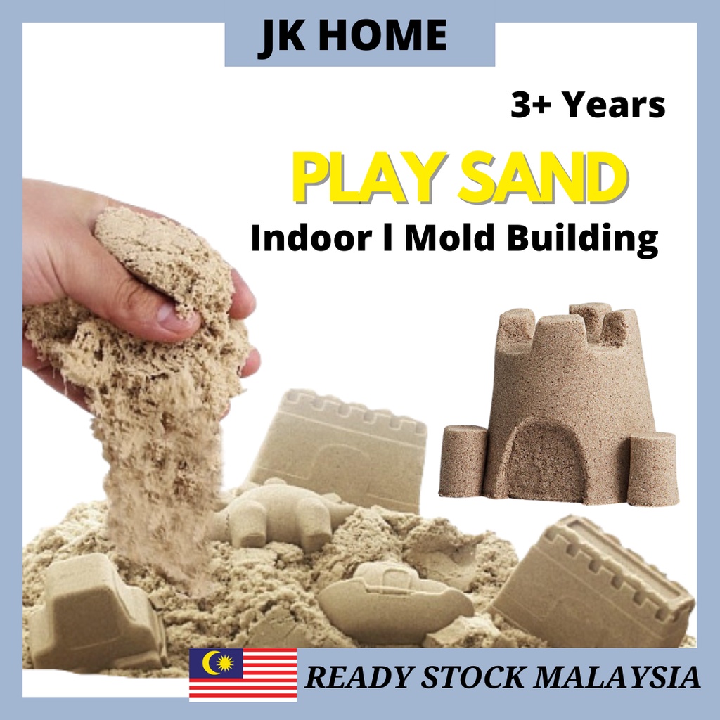 JK HOME 1kg Play Sand Fun Dynamic Sand Play Set Indoor Kids Toy (No Box ...