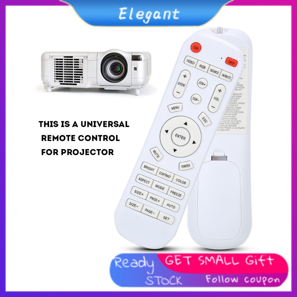 [ELE] White Universal Remote Control Controller for Projector | Shopee ...
