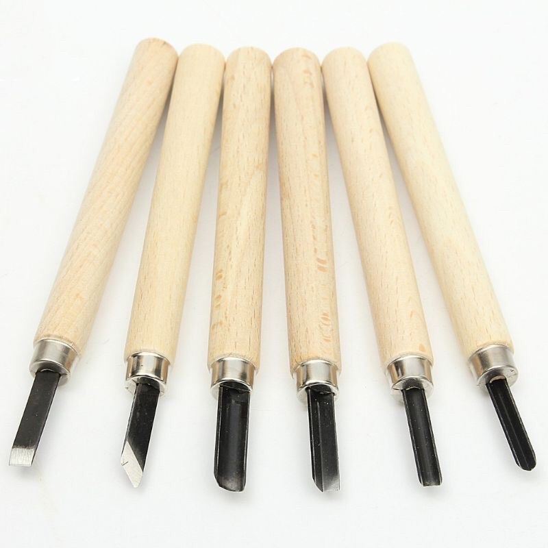 6PCS WOOD CARVING ALAT PENGUKIR KAYU/ WOODWORKING CRAFT KIT | Shopee ...