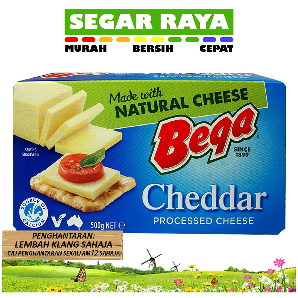 KEJU Bega Cheddar Processed Cheese (200g) SEGAR RAYA | Shopee Malaysia