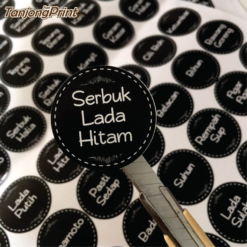 [70pcs] [Ready Stock] Sticker Dapur / Kitchen Labels / Label Rempah ...