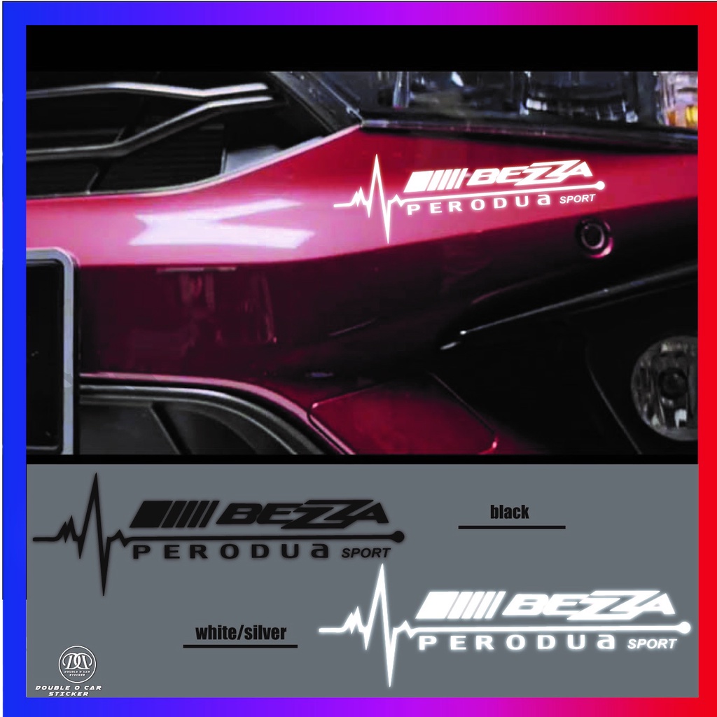 [Ready Stock]Perodua Bezza heart line sticker KI00516 | Shopee Malaysia