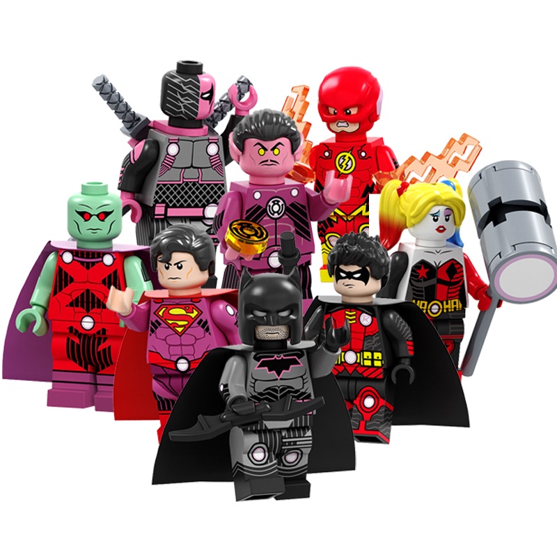 DC Super Heroes Minifigures Robin Flash Early Learning Building Blocks ...