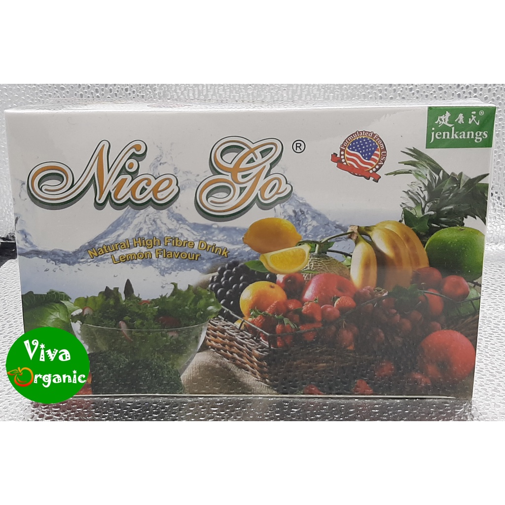 Nice GO Natural High Fibre Drink Lemon Flavour 高纤维饮品 柠檬味 (25pkt x 15gm ...