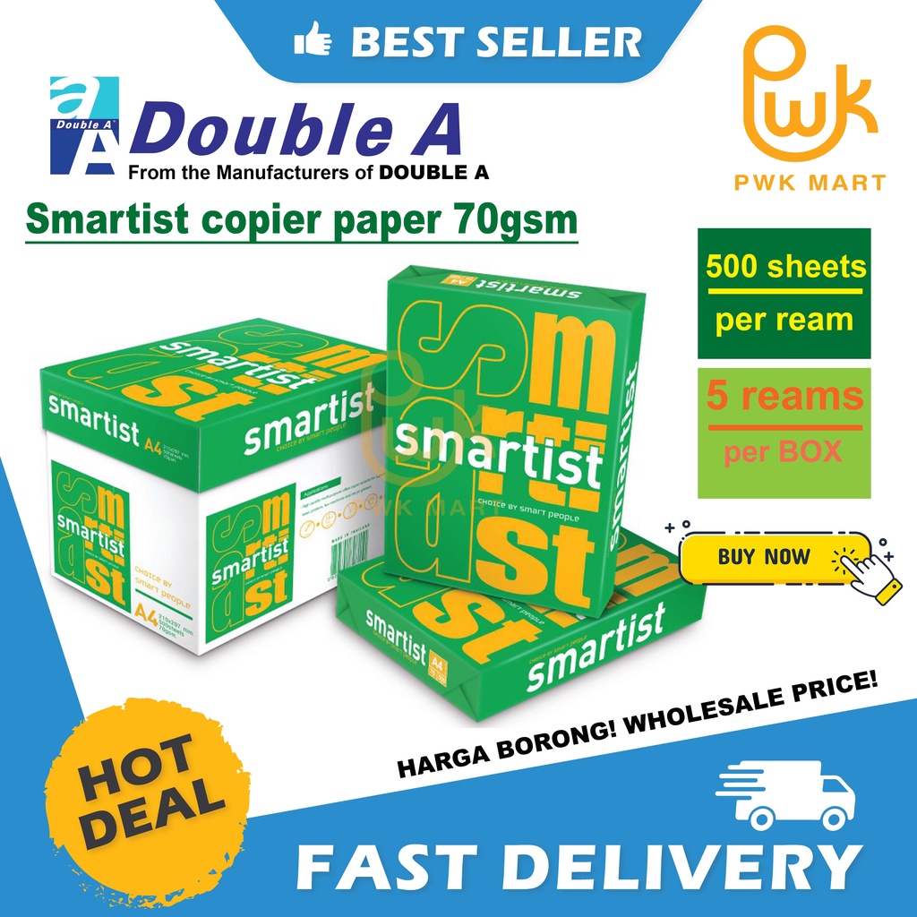 🔥Wholesale🔥Smartist A4 Paper 70Gsm Copier Paper 500's (1 ream/pack)🔥 ...