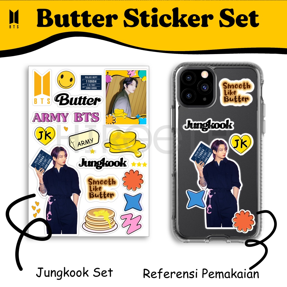 Bts butter stickers Aesthetic BTS stickers Cute jungkook rm jhope suga ...