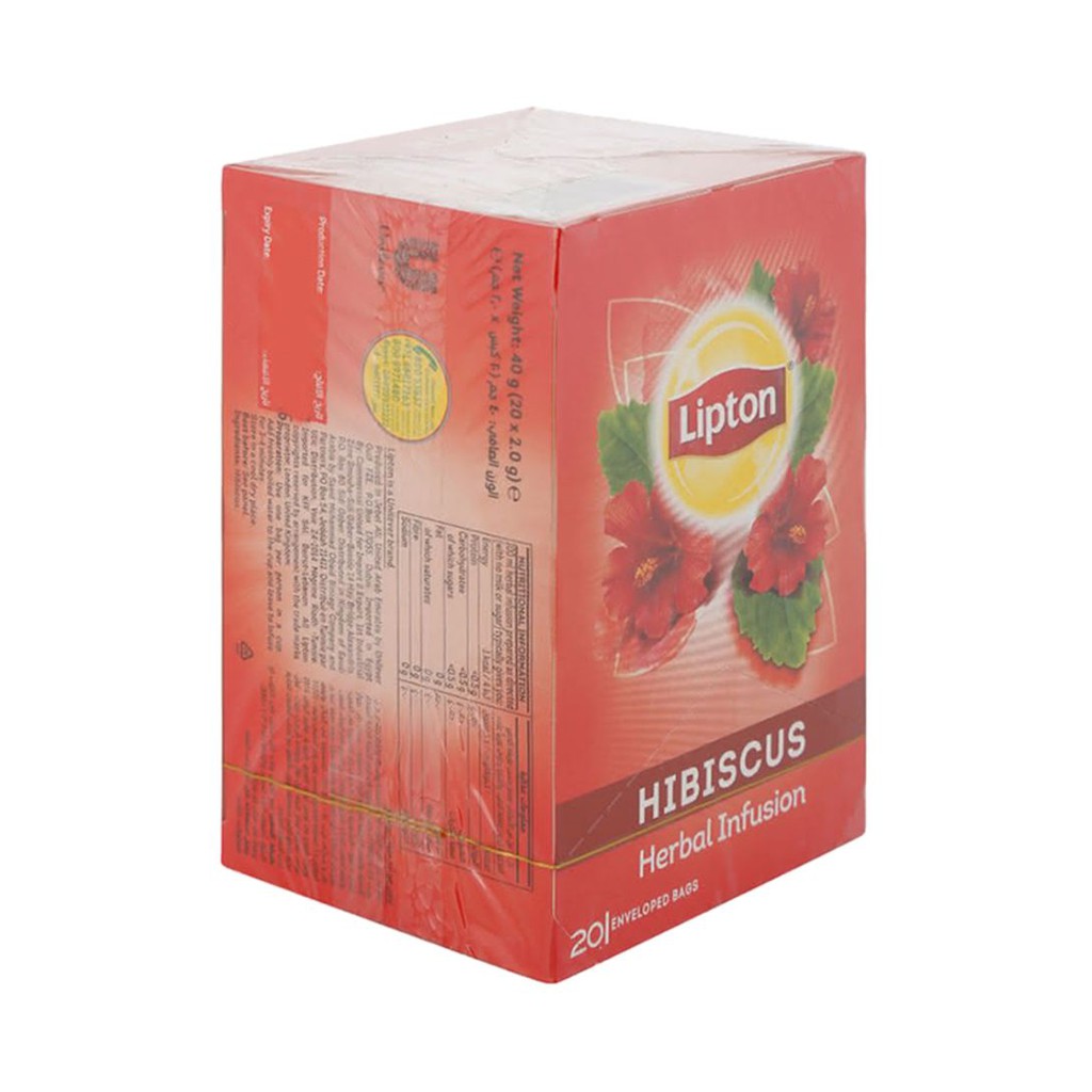 Lipton Hibiscus Herbal Infusion 20s'Envelop Teabags | Shopee Malaysia