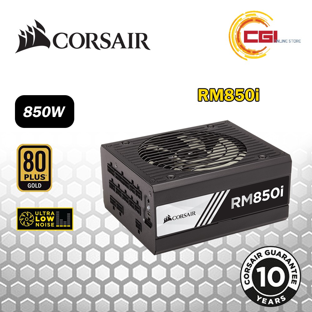 Corsair RM850i 850W 80PLUS Gold Certified Full Modular PSU (CP-9020083 ...