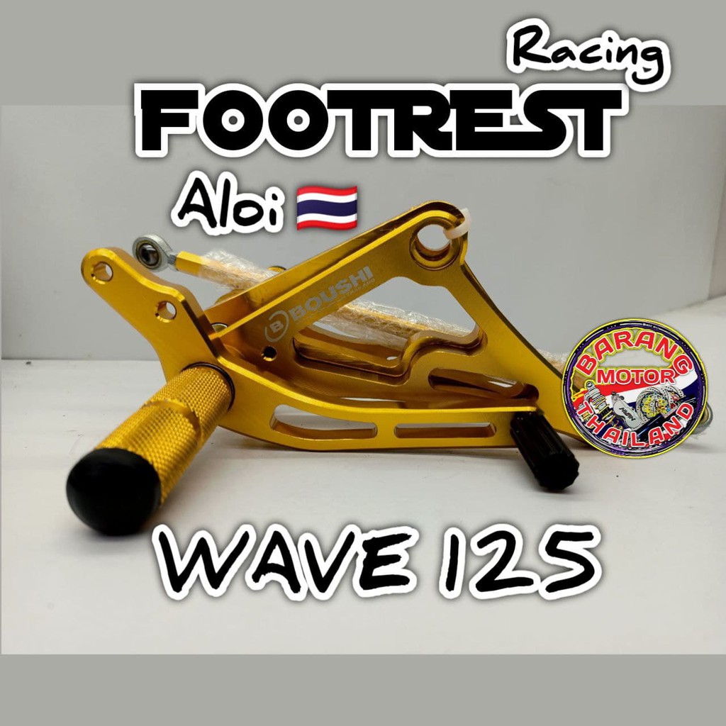 🔥Footrest Racing🔥 Aloi Wave 125 Boushi Thailand | Shopee Malaysia