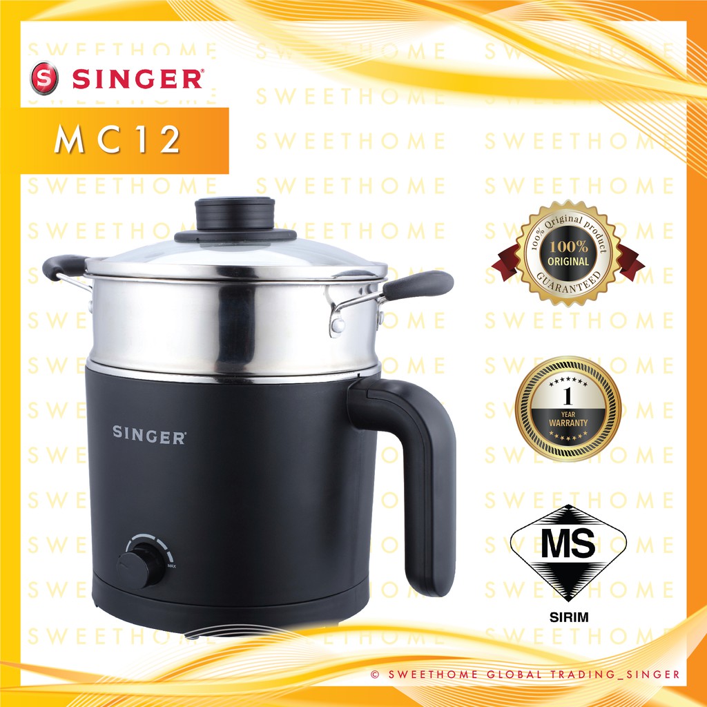 Singer MC12 -1.2Litres Multi Mini Cooker *Ready Stock & Bubble Wrap ...
