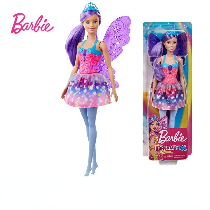 New Barbie Doll's Beautiful Elf Girl Dress Up Play House Toy Set Wings ...