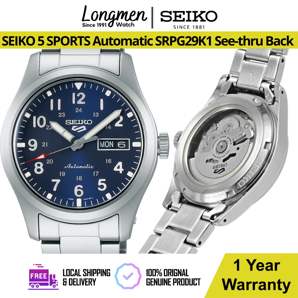 [Klang Longmen] Seiko 5 Sports 'Field Military Watch' SRPG29K1 Evening ...
