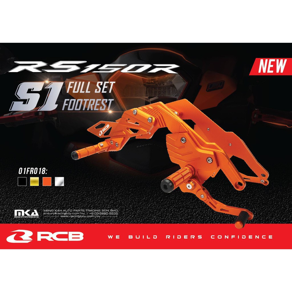 RB FOOTREST FULL SET S1 RS150R | Shopee Malaysia