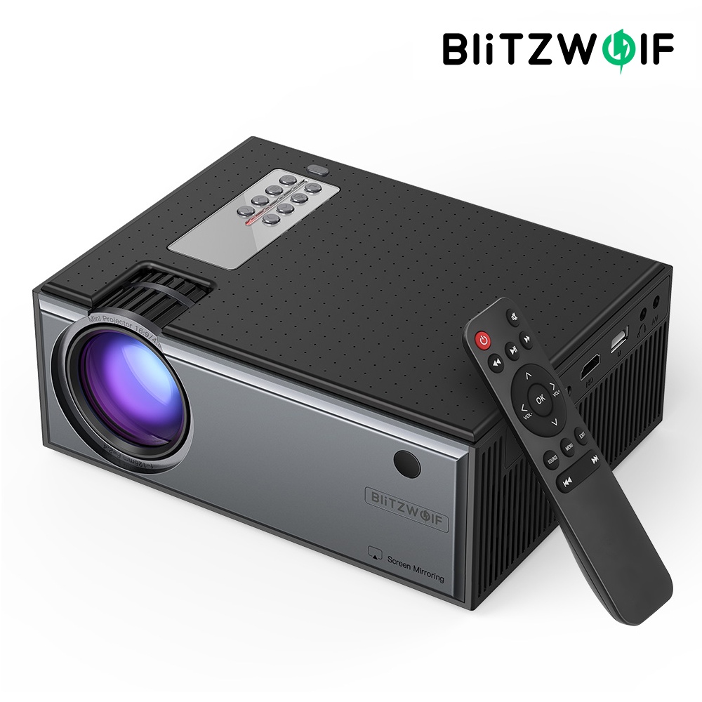 Blitzwolf® BW-VP1-Pro Projector 2800 Lumens Phone Same Screen Version ...