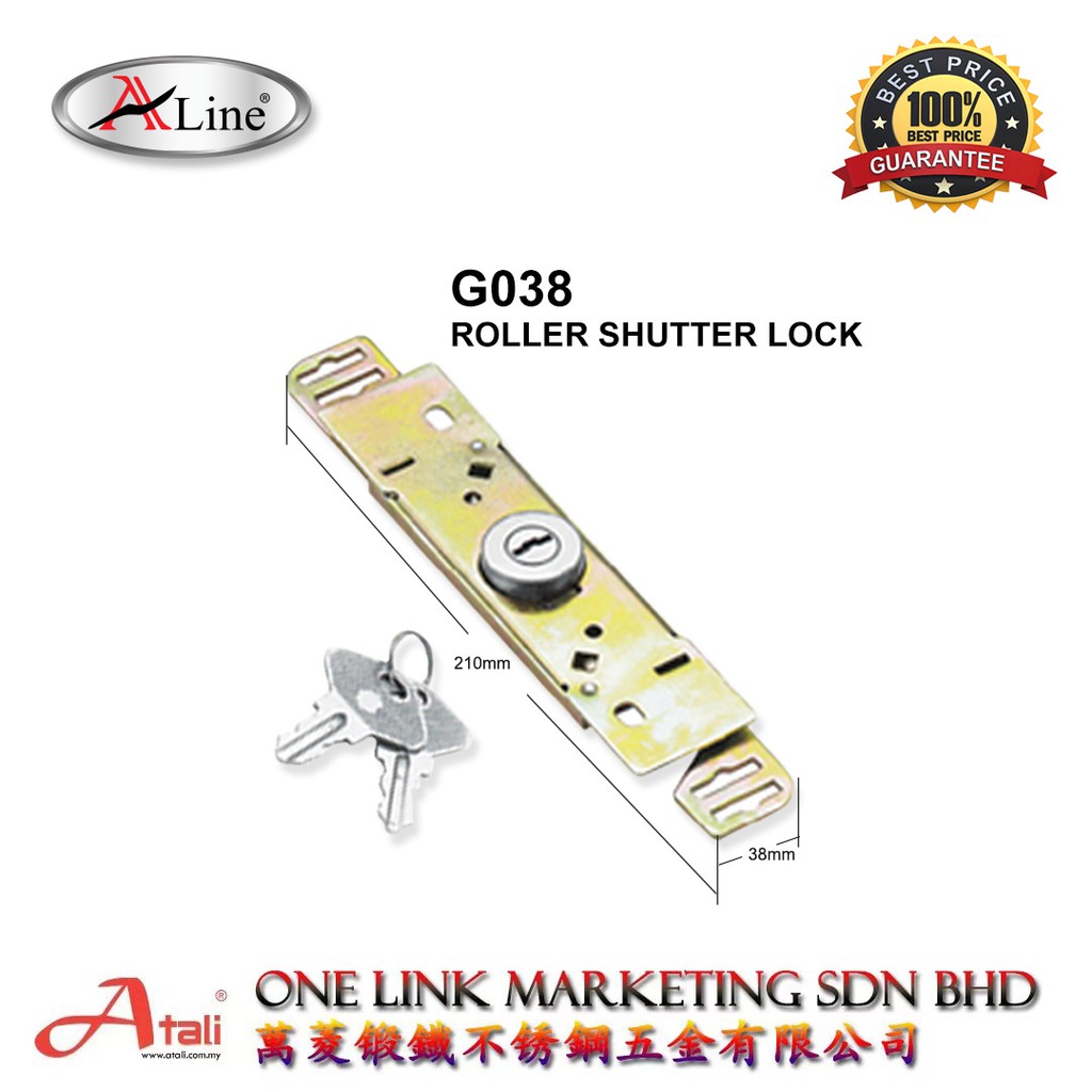 🔥READY STOCK🔥ALINE G038 ROLLER SHUTTER LOCK (PINTU GULUNG) | Shopee ...