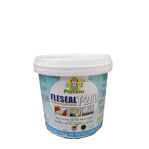 Pentens Fleseal T-200 Waterproofing Coating (Grey / White) 1.5KG ...