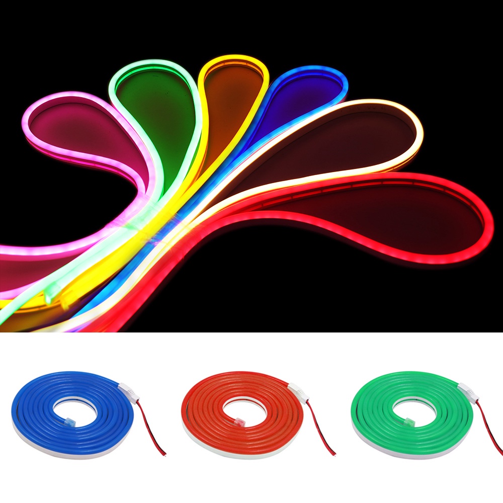 12V LED Neon Light Strip SMD 2835 Flexible Neon Sign IP67 Waterproof ...