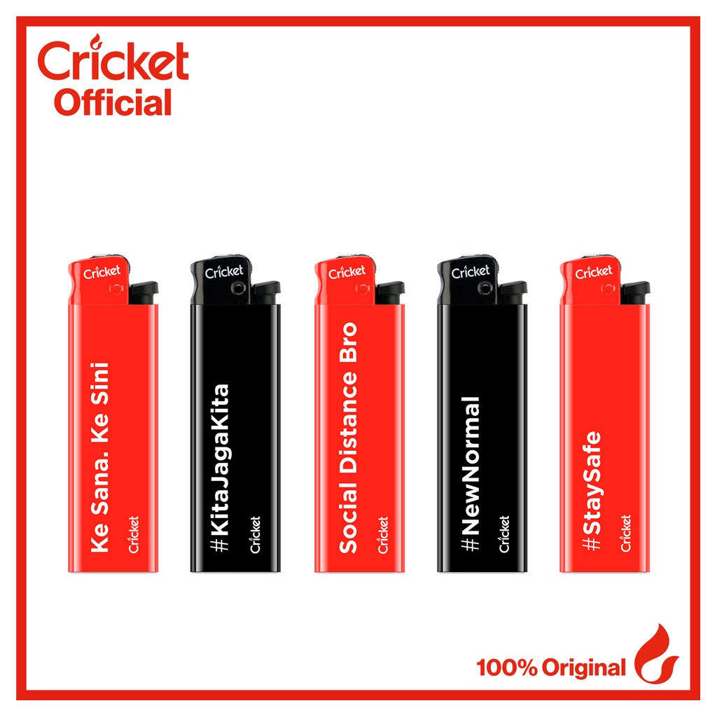 Cricket Lighters Limited Edition Stay Safe Series (5 Pcs) | Shopee Malaysia